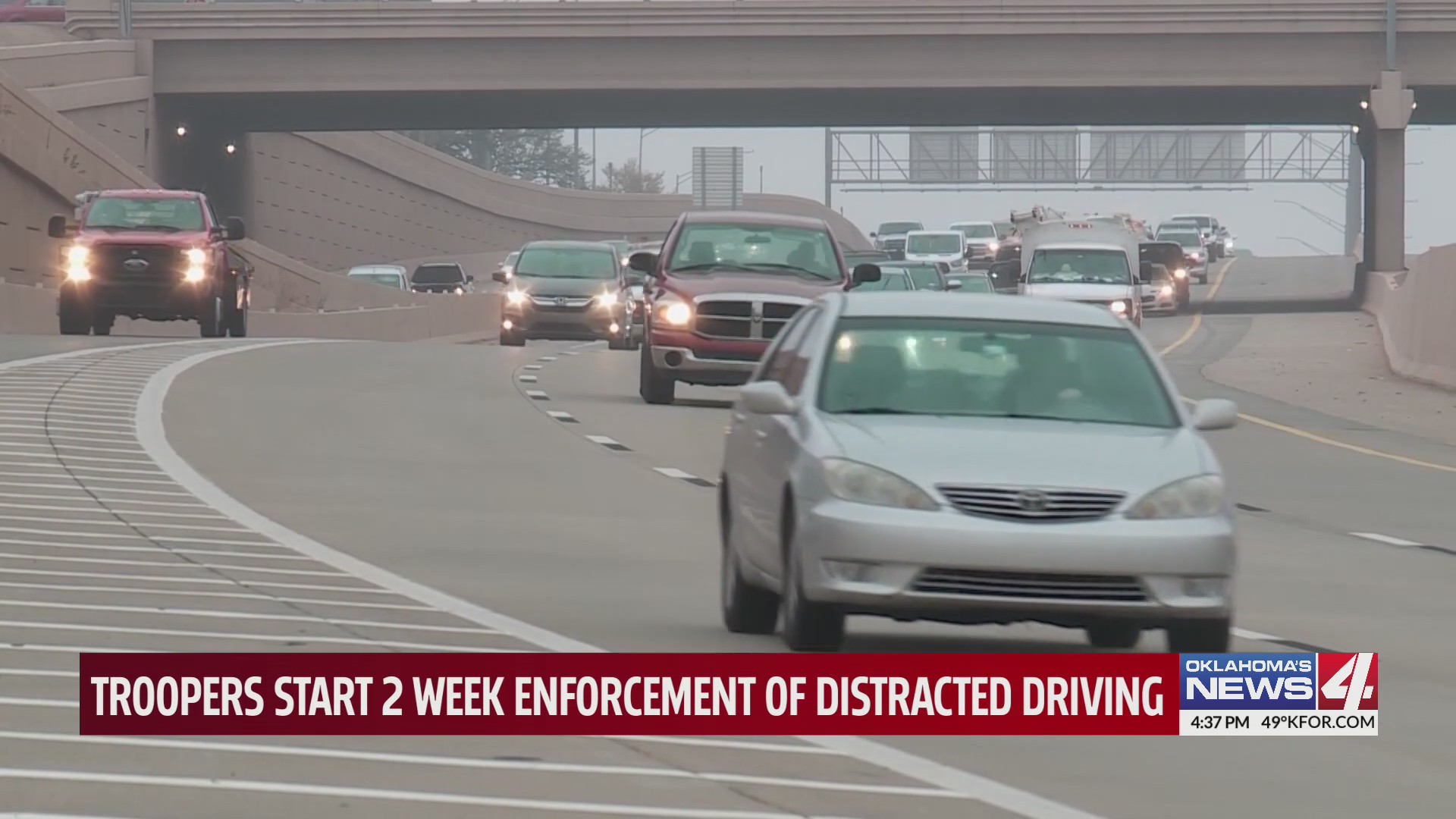 Troopers start 2-week enforcement of distracted driving
