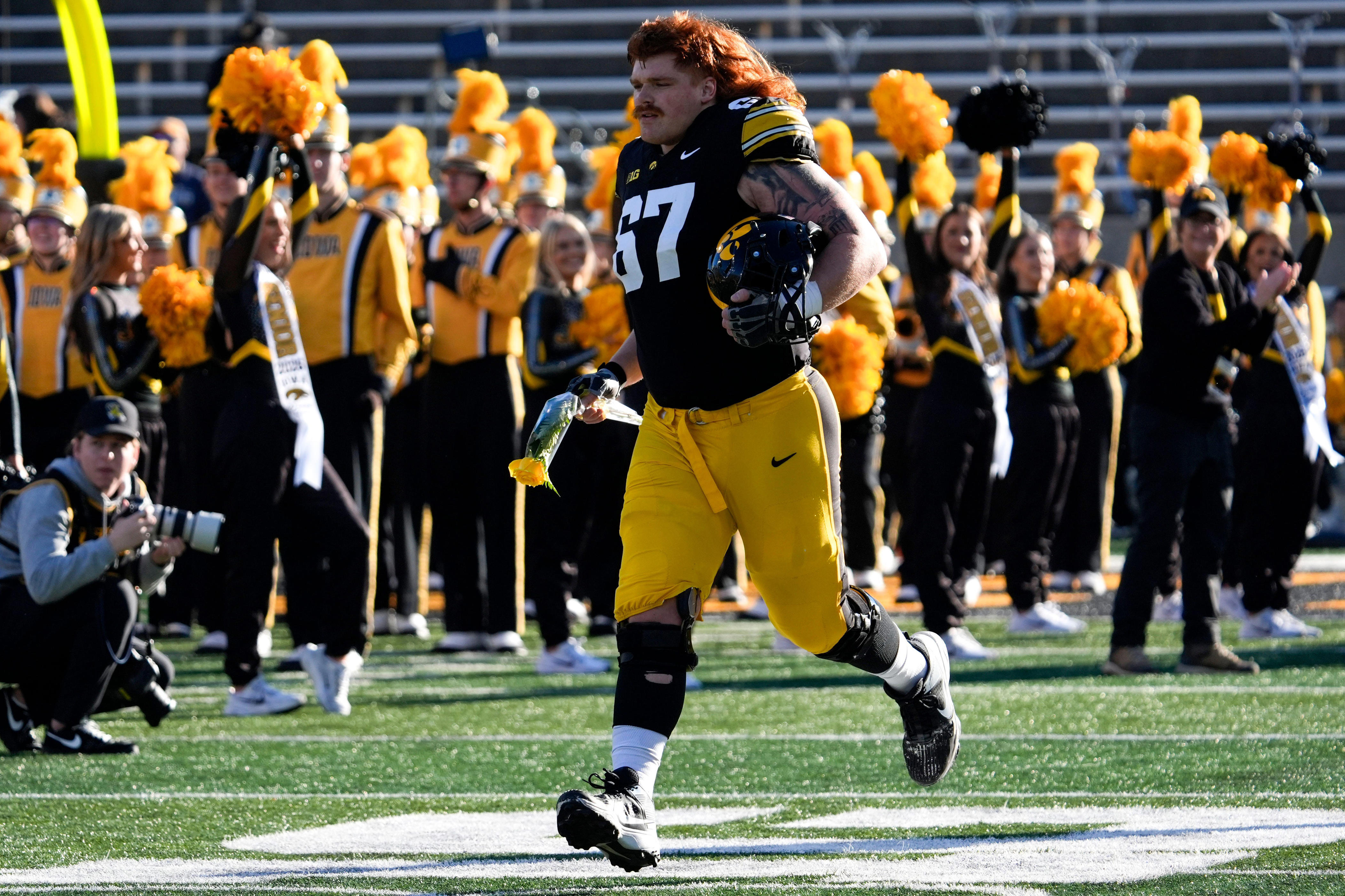 Iowa football OL Gennings Dunker earns Academic All-American honors