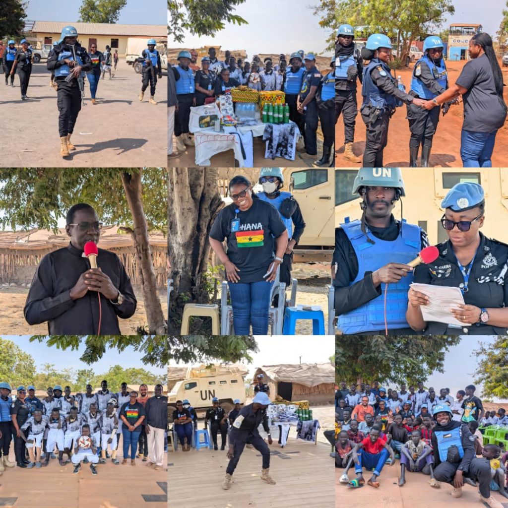 Chief Supt Mrs Gariba donates sports gear to South Sudan youth