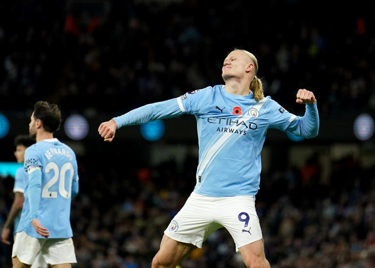 Erling Haaland frustrates Pep Guardiola but Man City boss says 'he'll ...