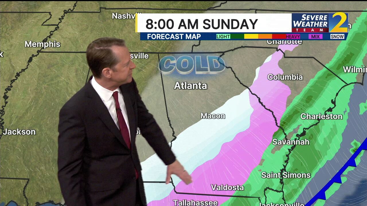 Cold air and the possibility of wintry mix, snow in parts of Georgia ...