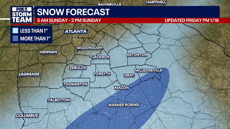 Live | Georgia snow forecast: The latest on this weekend's winter ...