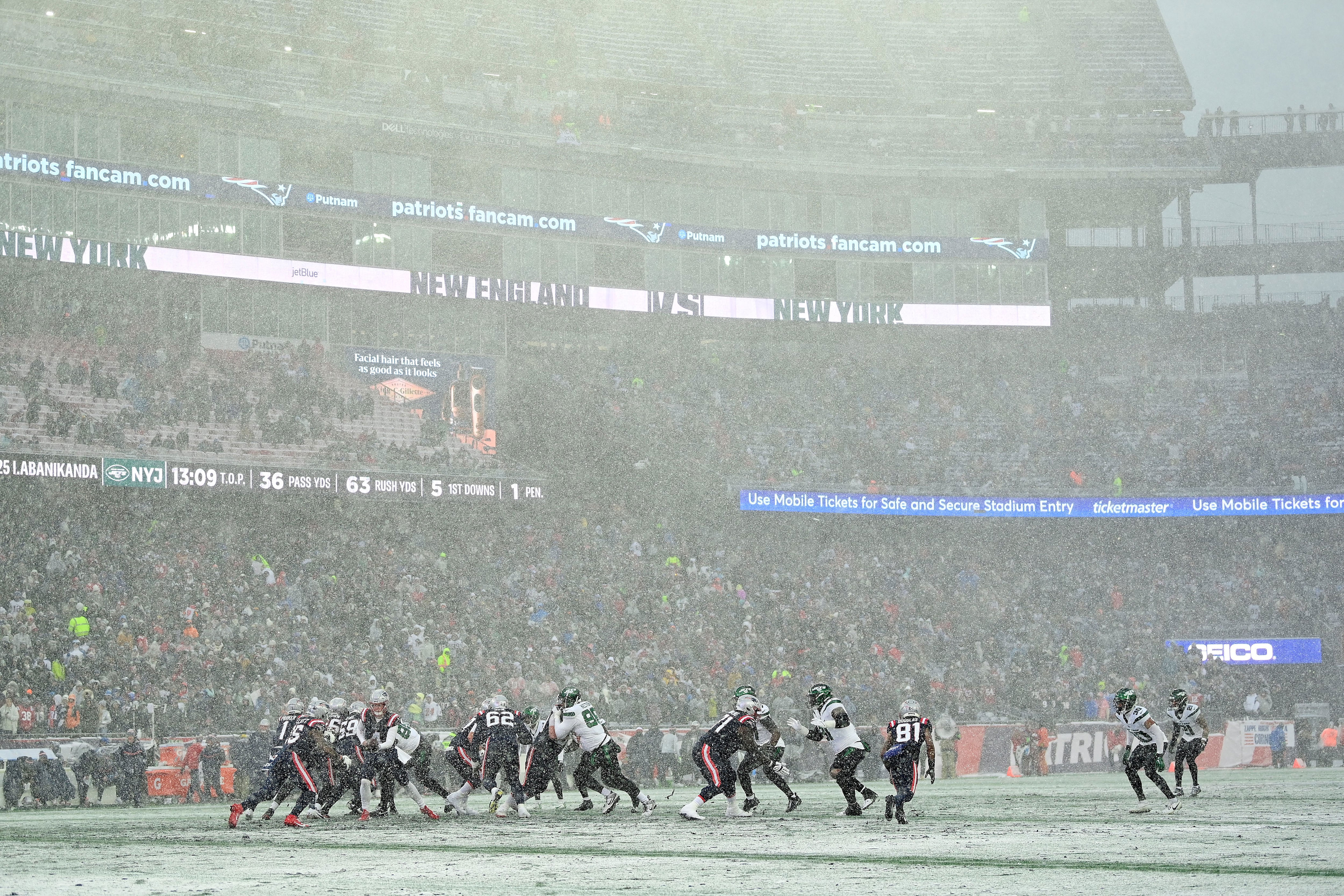 Snow expected for Sunday’s Patriots/Texans matchup