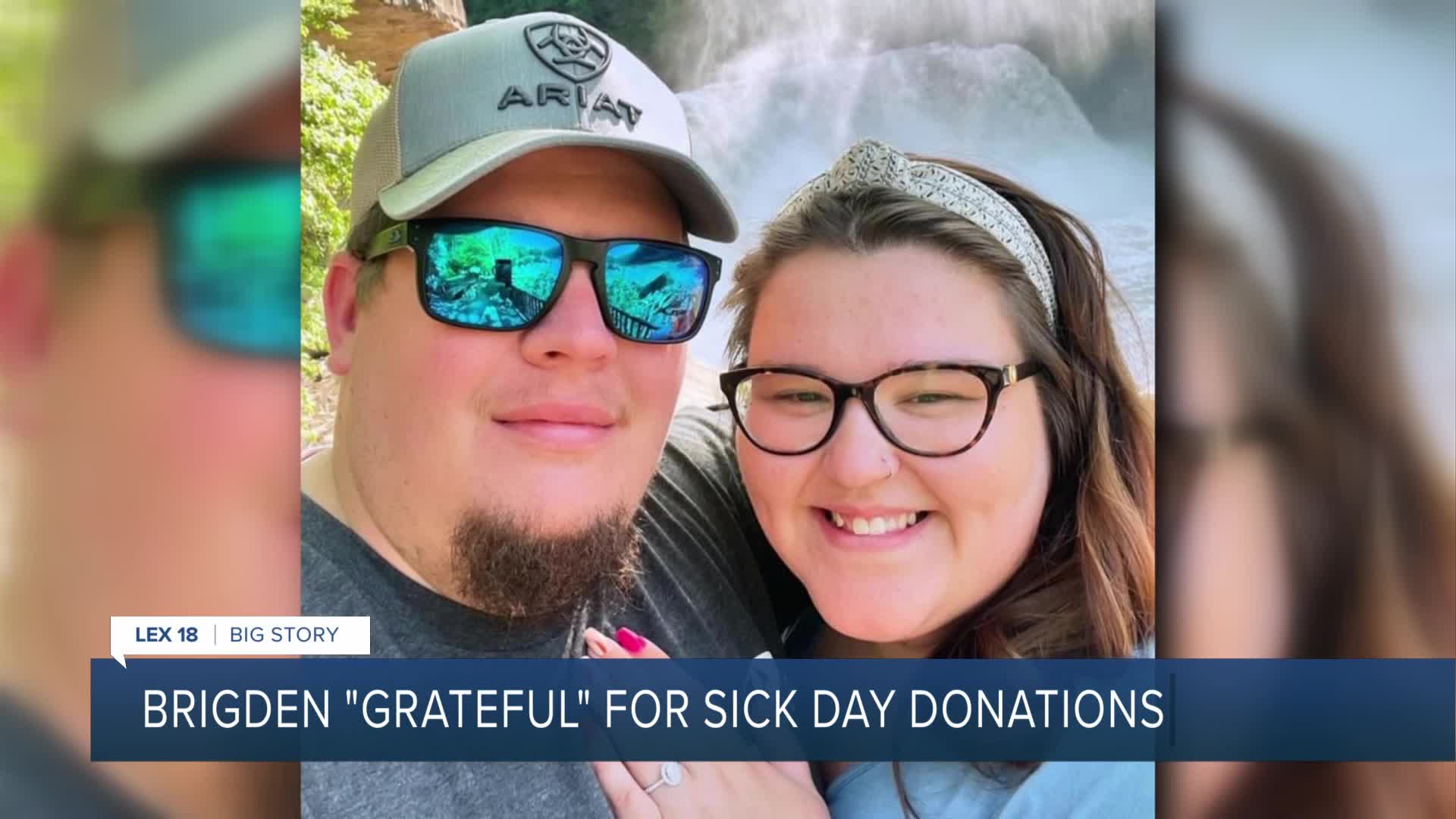 Brigden 'grateful' for sick day donations
