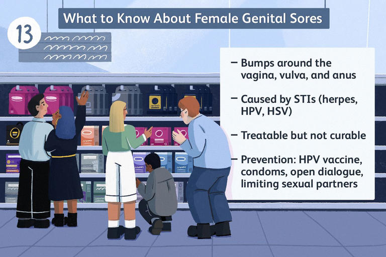 Do you have female genital sores? Here's what to know