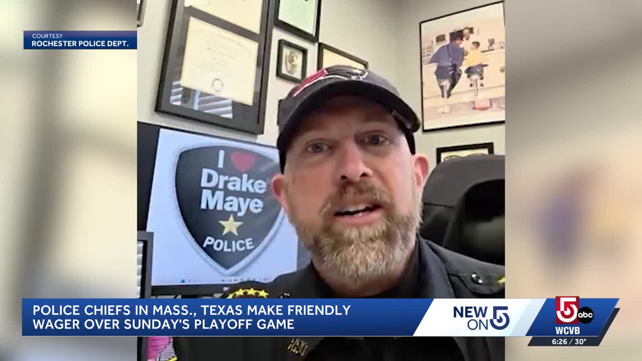 Mass. police chief challenges Texas counterparts over Pats playoff game