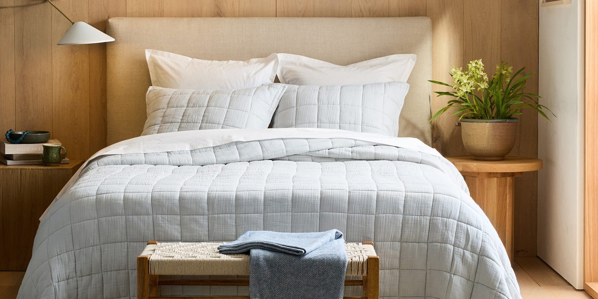 I've been using Quince's airy quilt for a year, and it officially beats ...