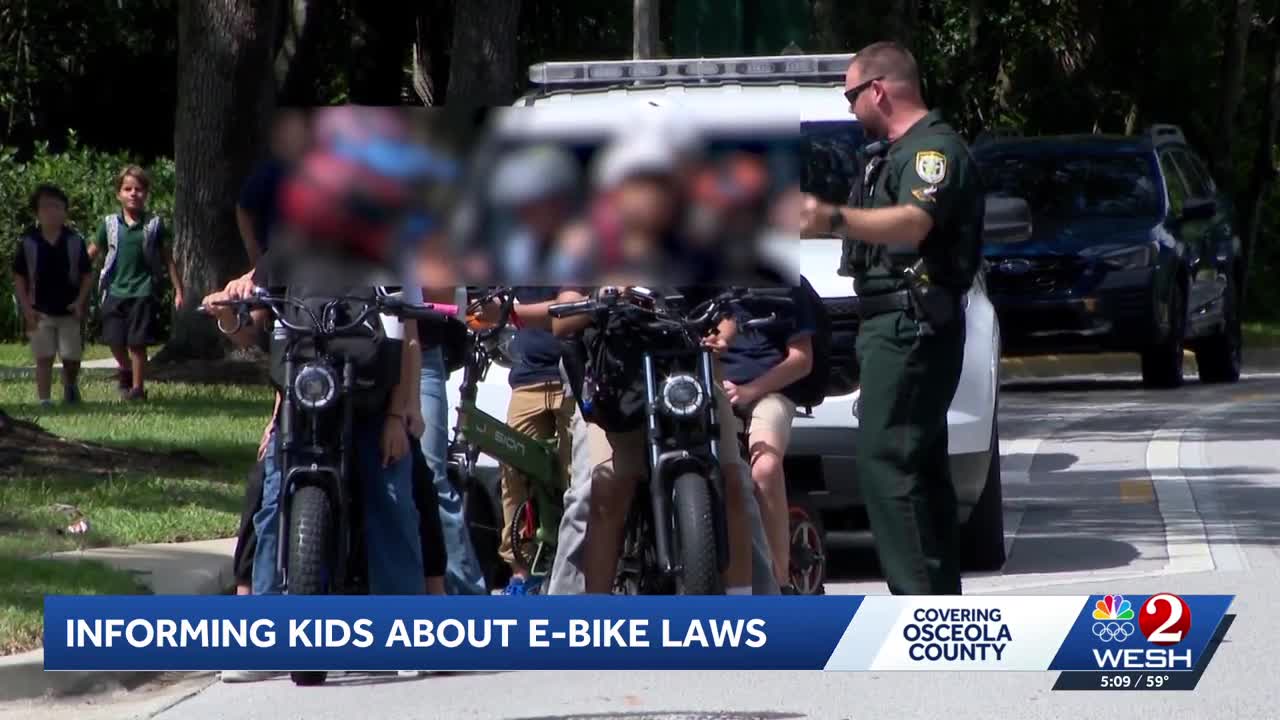 Osceola County deputies inform kids about e-bike laws