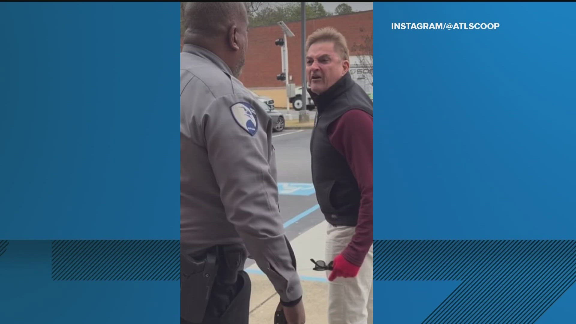 Video shows a man screaming racist slurs at a security guard outside a ...