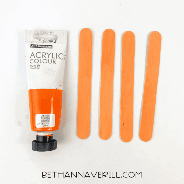 Cat popsicle stick craft