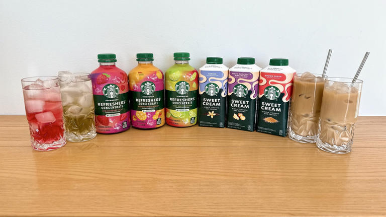 Review: Starbucks' Refreshers concentrates and sweet cream enhancers ...