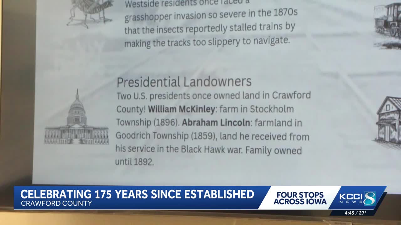 Crawford County celebrates 175 years as an Iowa county
