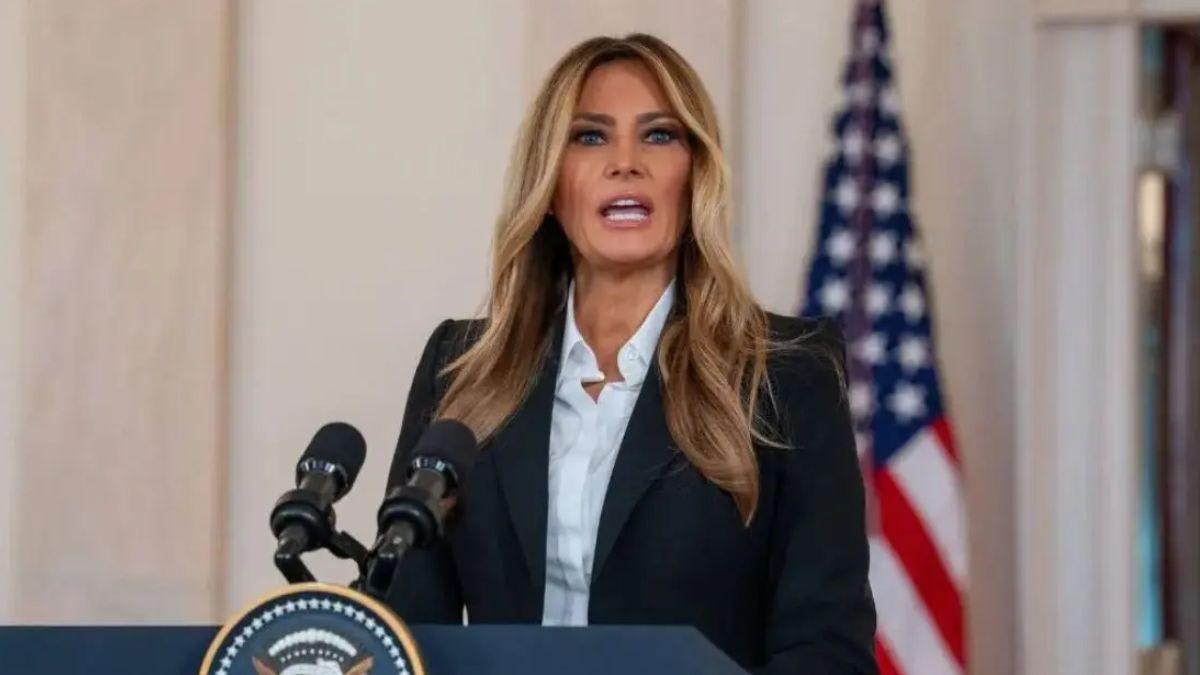 Melania Trump trolled for sounding like a robot while praising AI ...