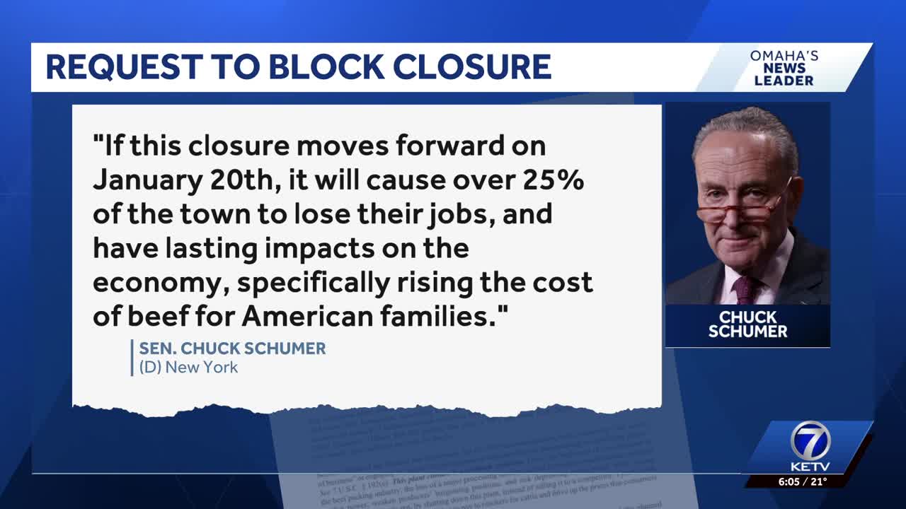 Senate Democratic leader Chuck Schumer urges Ag secretary to block ...