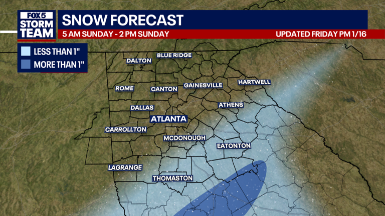 Live | Georgia snow forecast: The latest on this weekend's winter ...