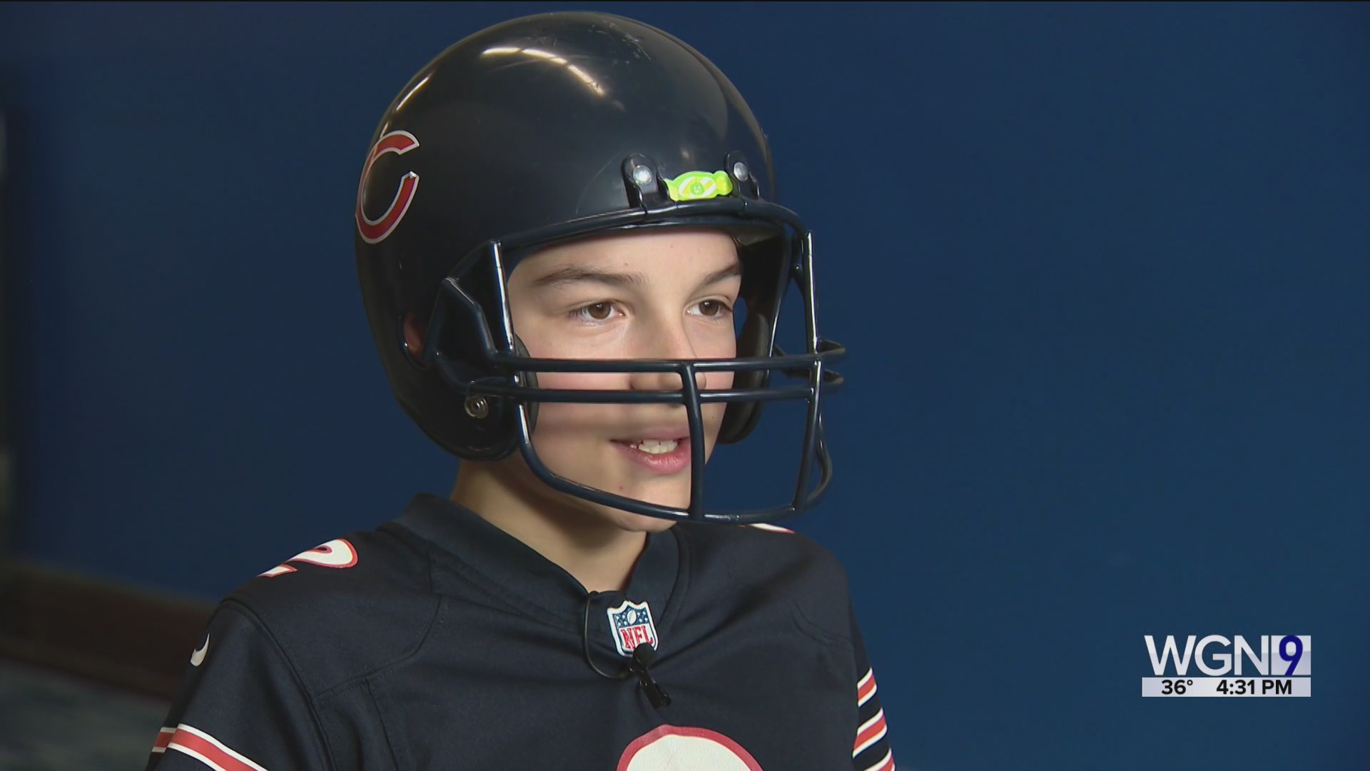 Chicago elementary school kids ready for a big Bears win!