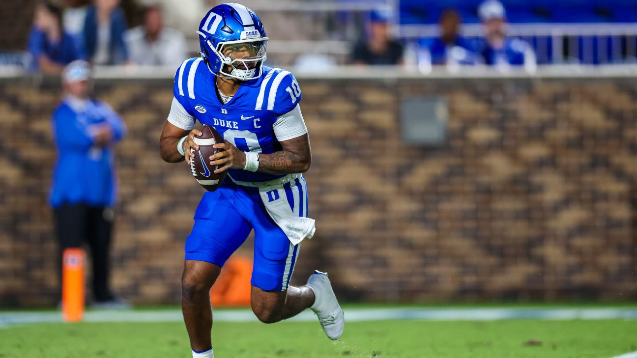 Duke QB Darian Mensah changes mind, enters transfer portal
