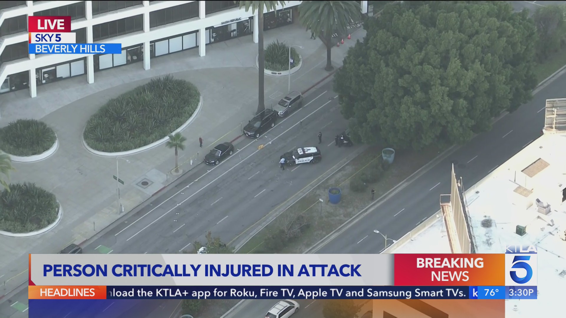 Person critically injured in Beverly Hills attack