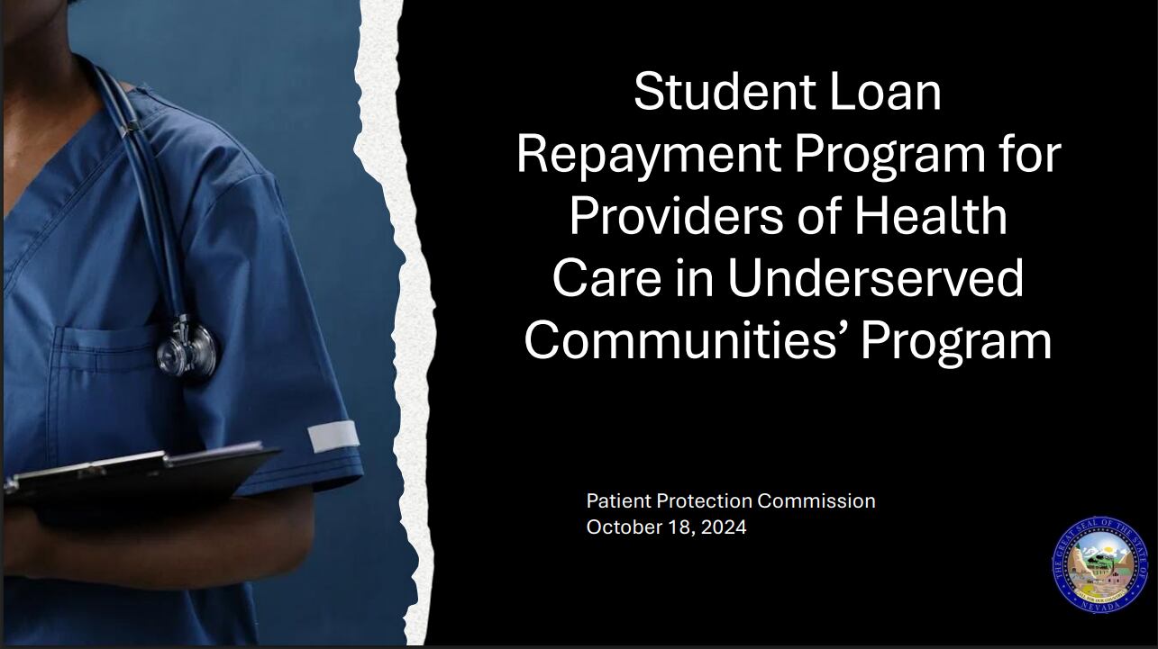 Applications for Health Care Student Loan Program taken beginning ...