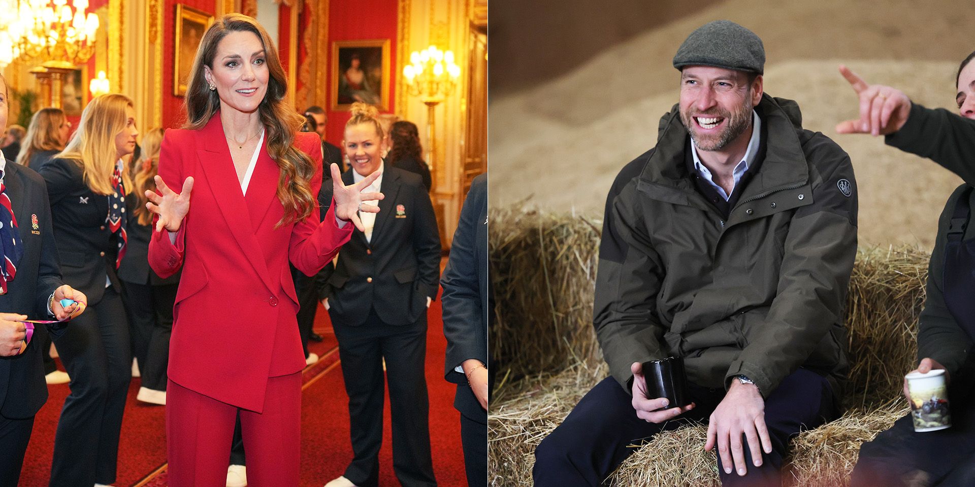 Kate Middleton celebra in rosso le campionesse del mondo di rugby ...