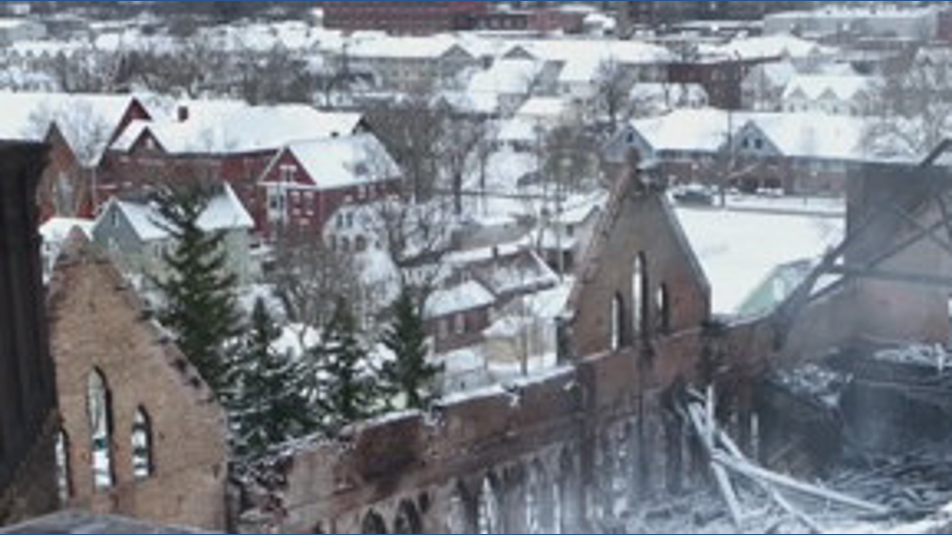 Drone video: The former St. Ann's RC school burned down overnight
