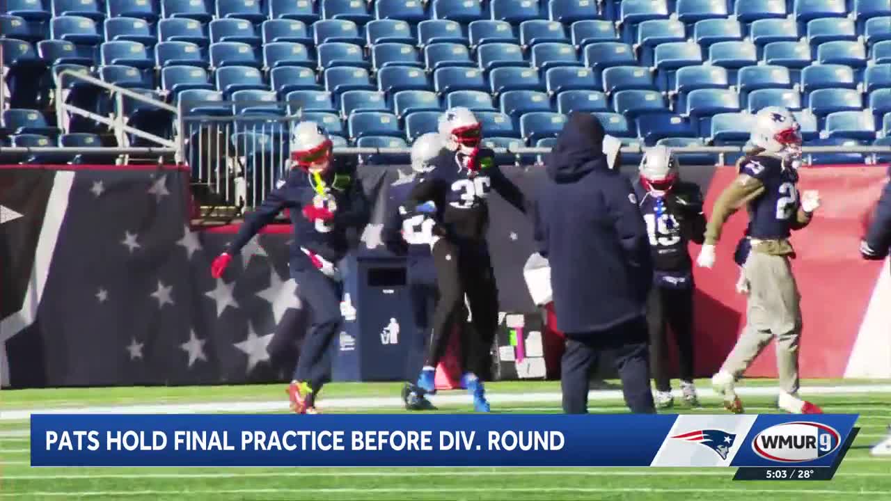 Patriots hold final practice before divisional playoff game
