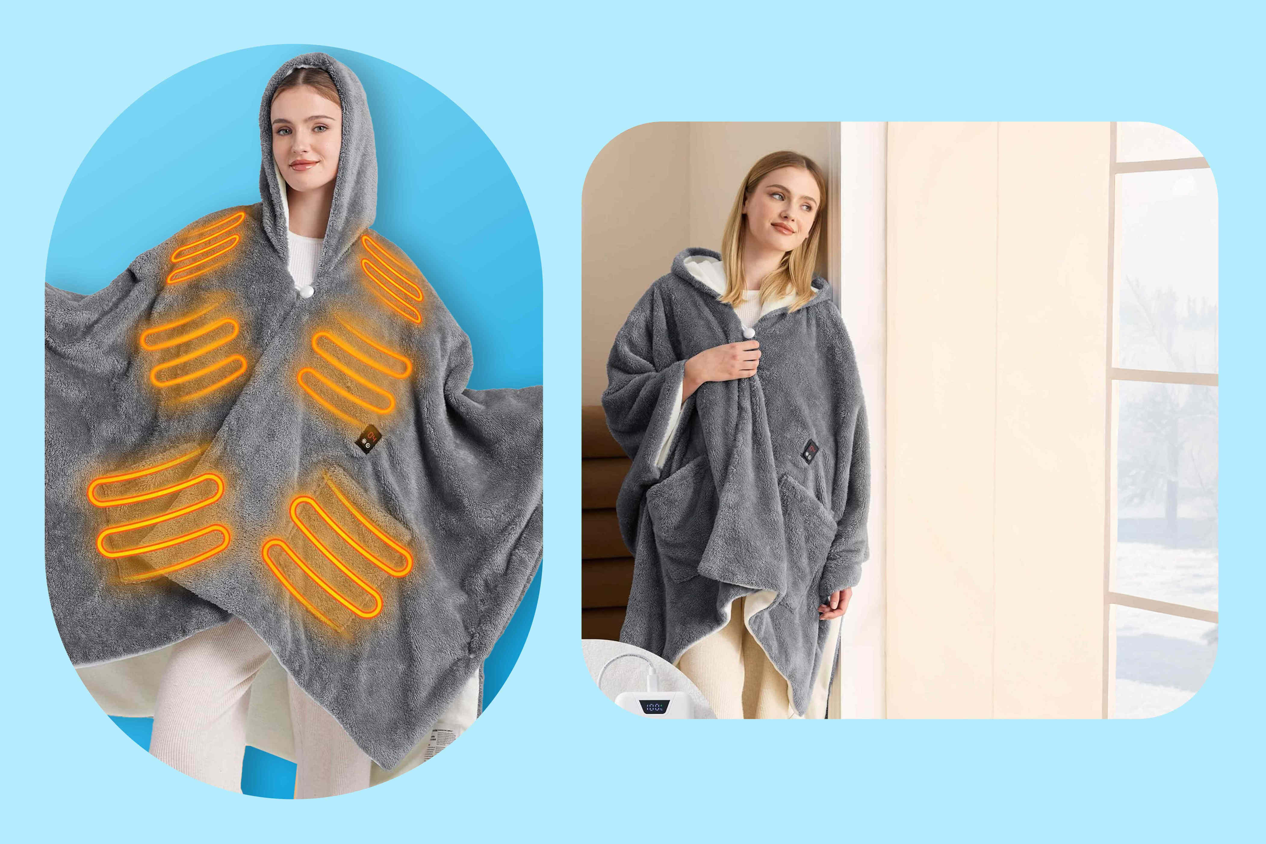 This wearable heated blanket is the ultimate upgrade for cold days and ...