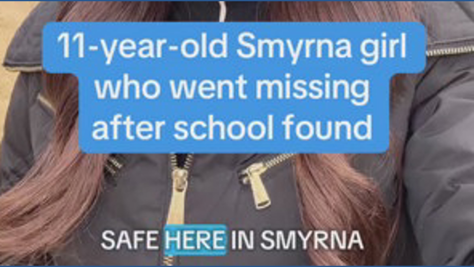 11-year-old Smyrna girl who went missing after school found safe