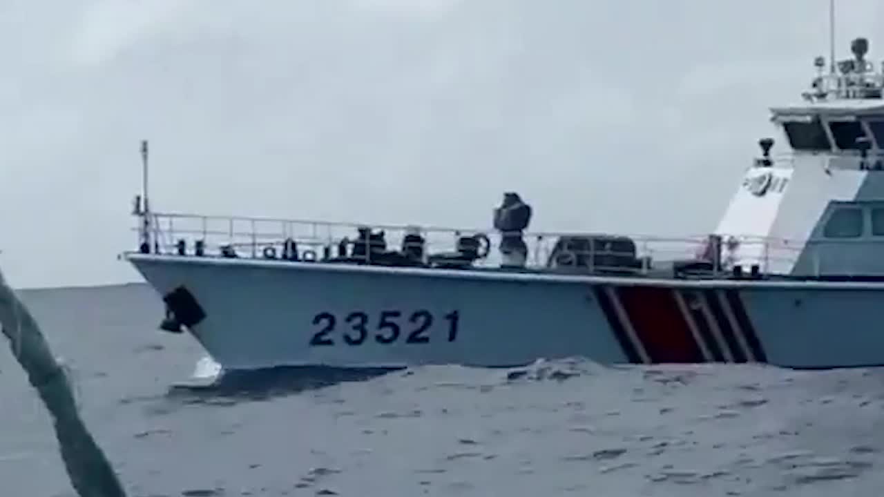 China Coast Guard 'blocks and chases' Filipino fishing boat entering ...