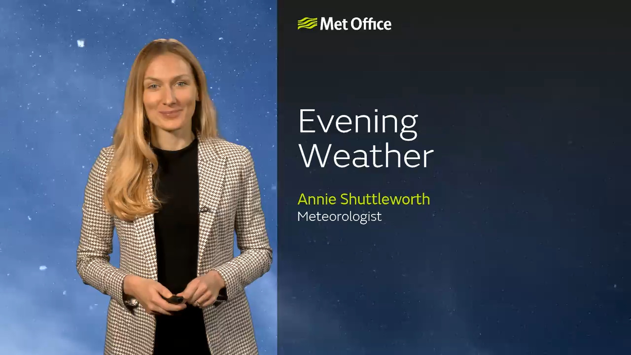 Met Office Friday evening weather forecast 02/01/2026