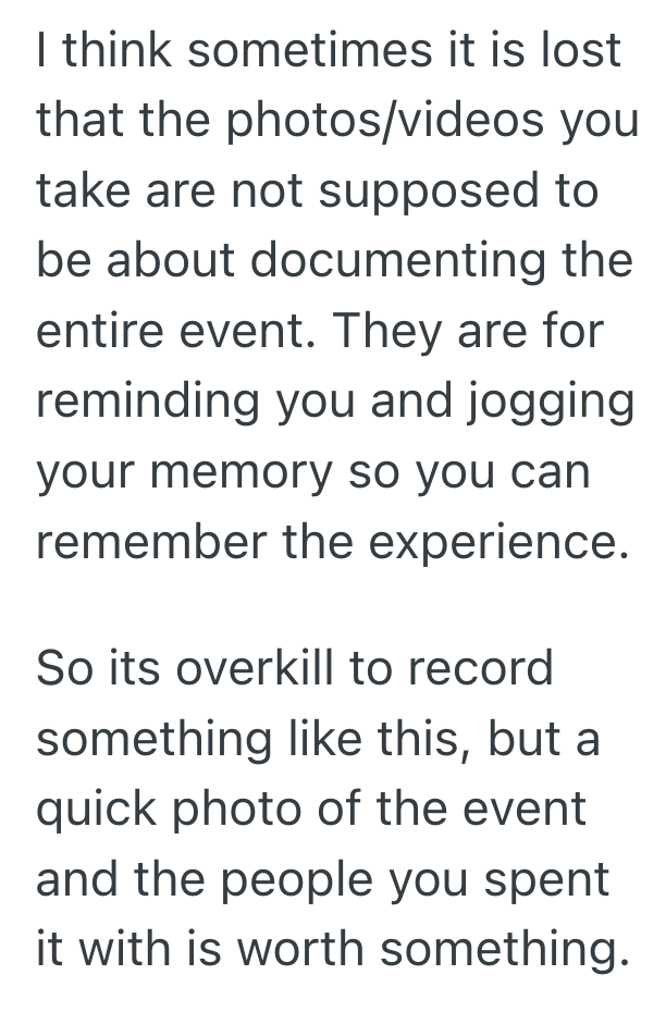 Concerned citizen feels people focus too much on recording social media ...