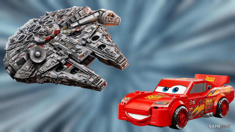 LEGO fan turns Lightning McQueen build into the Millennium Falcon