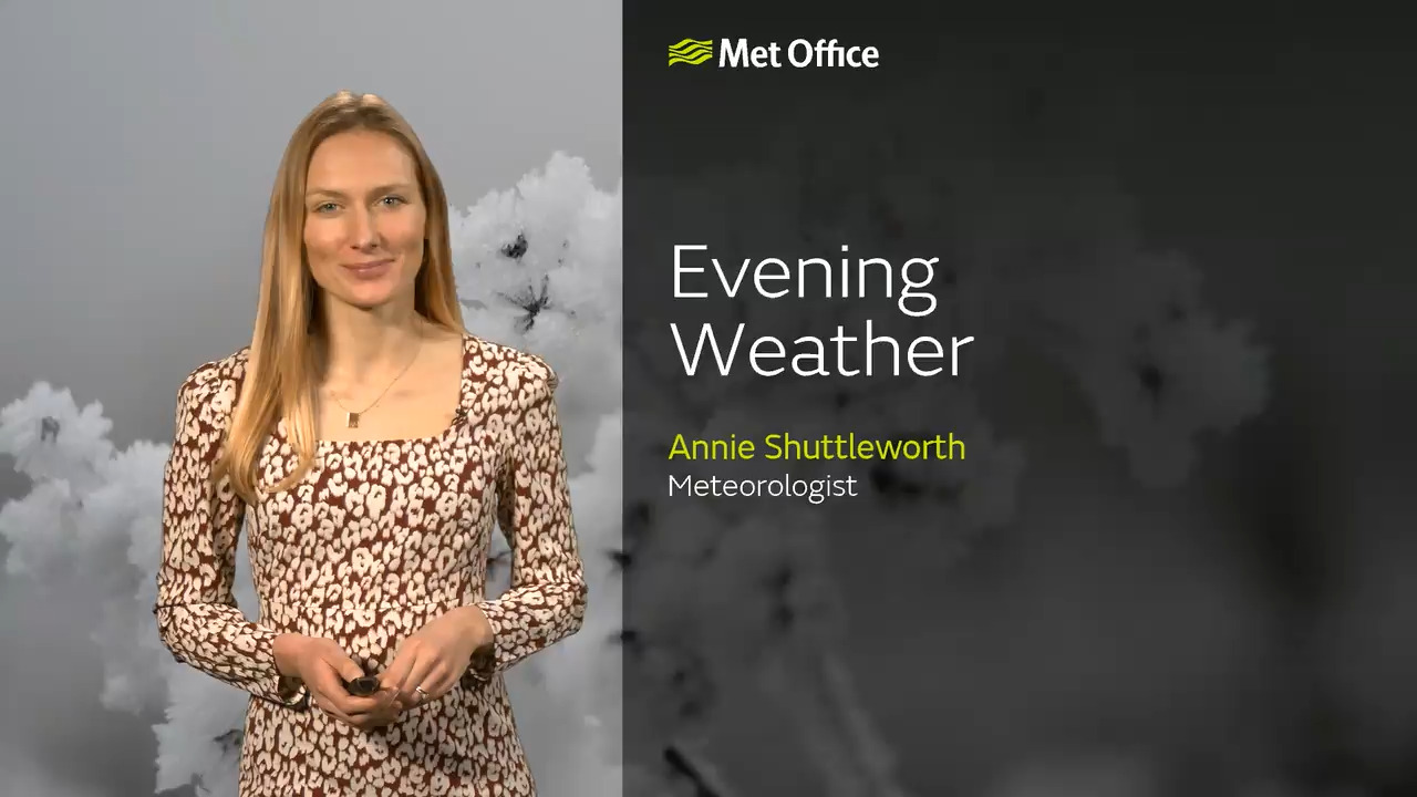 Met Office Friday evening weather forecast 09/01/2026