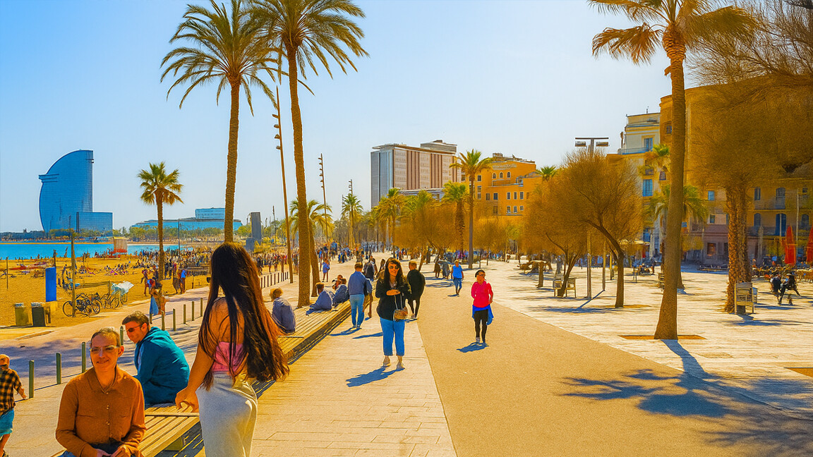 Een wandeling langs de zee waar Barcelona tot leven komt