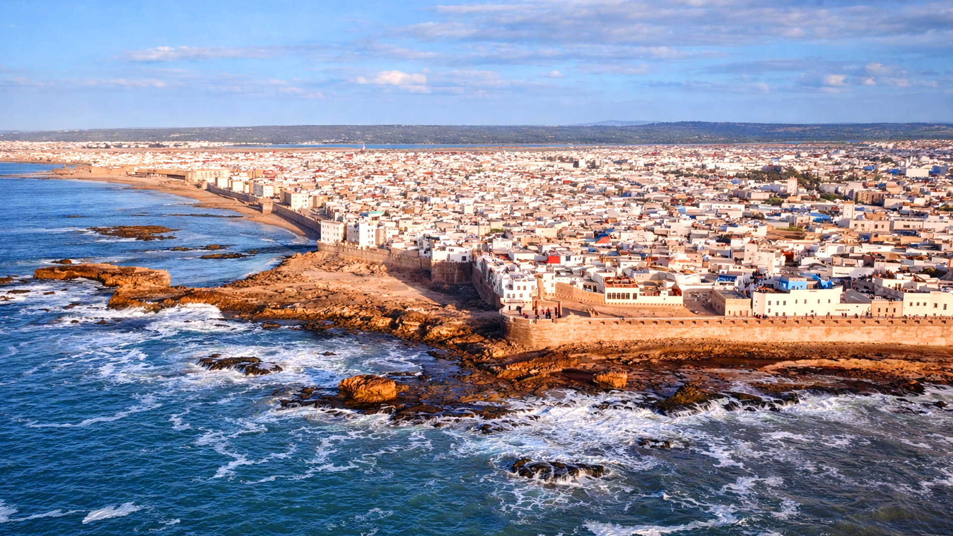 Een historische stad aan de Atlantische kust