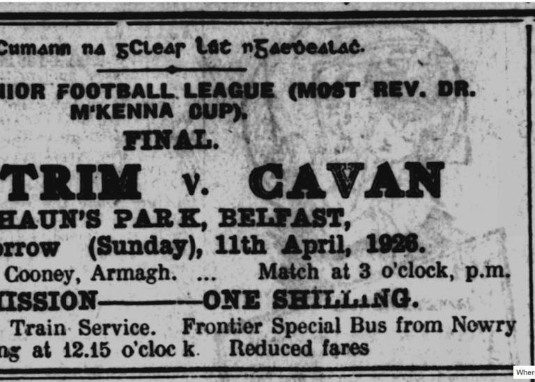 ‘It was Antrim’s day... it was Ulster’s day’ - 100 years on, it’s time ...