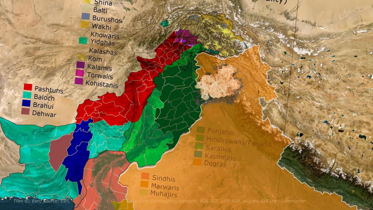 Pakistan should actually be 4 different countries