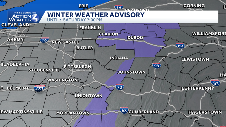 Snow returns Saturday: Impact Day in western Pennsylvania