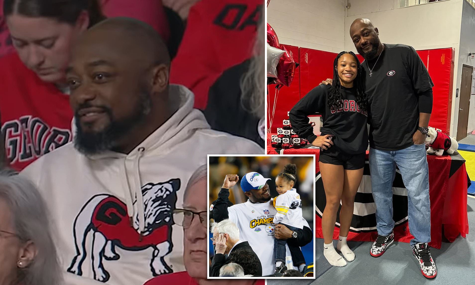 Mike Tomlin breaks cover after leaving the Steelers as he cheers on ...