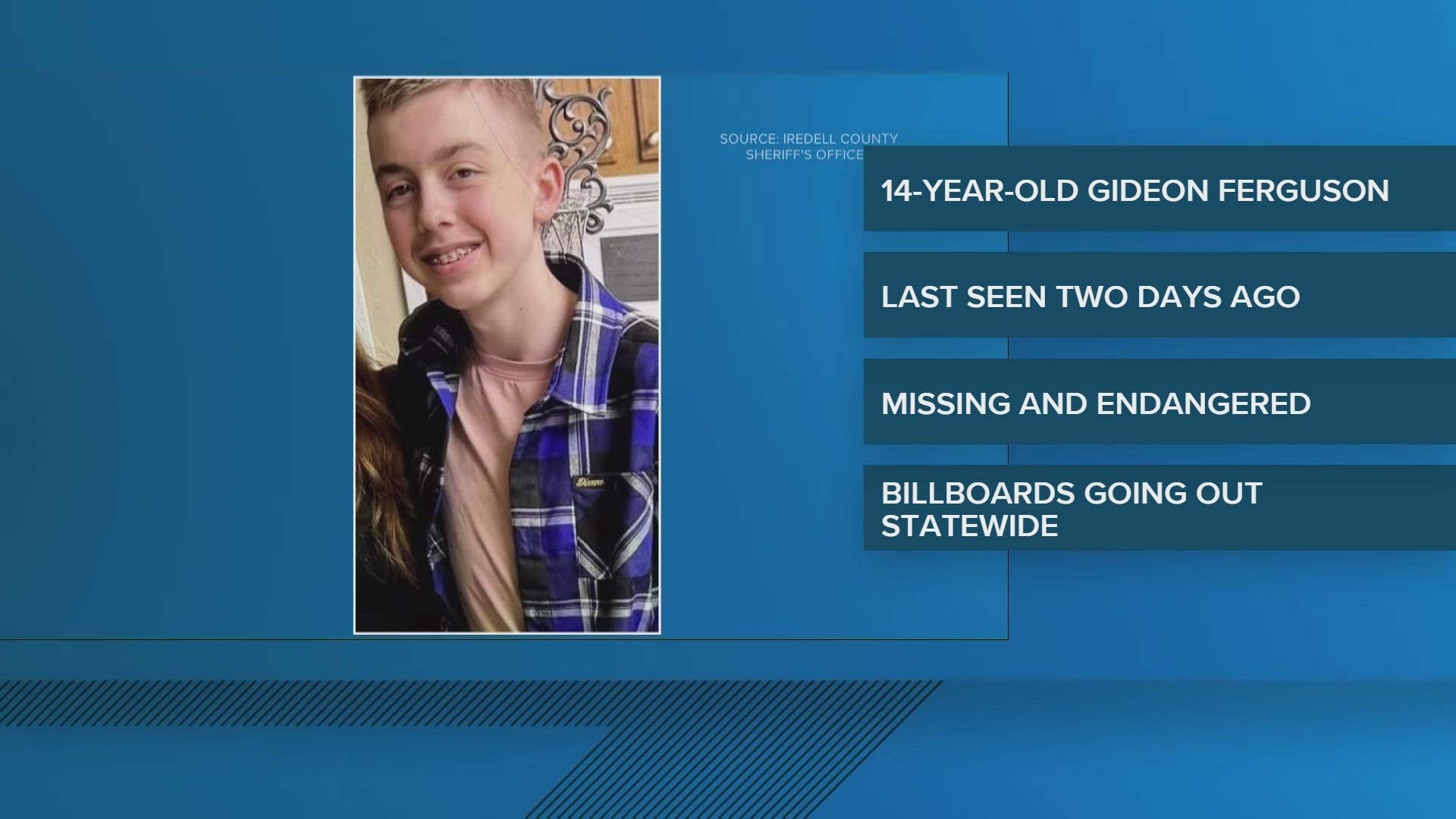 Search expands for missing 14-year-old Gideon Ferguson