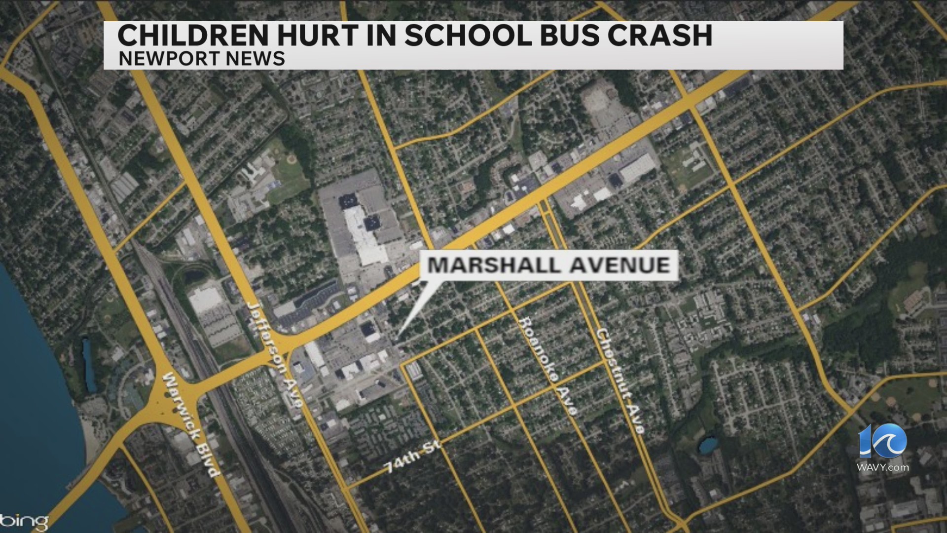 NNPD: Minor injuries to 11 kids in school bus crash