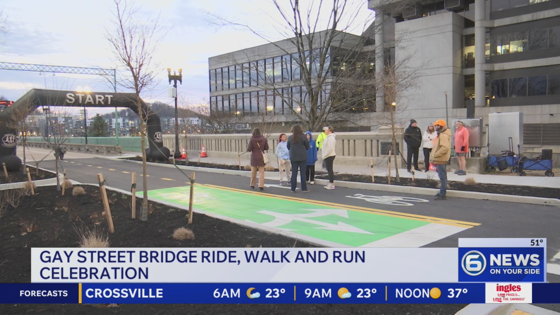 Reopening of Gay Street Bridge celebrated with fun run and bike