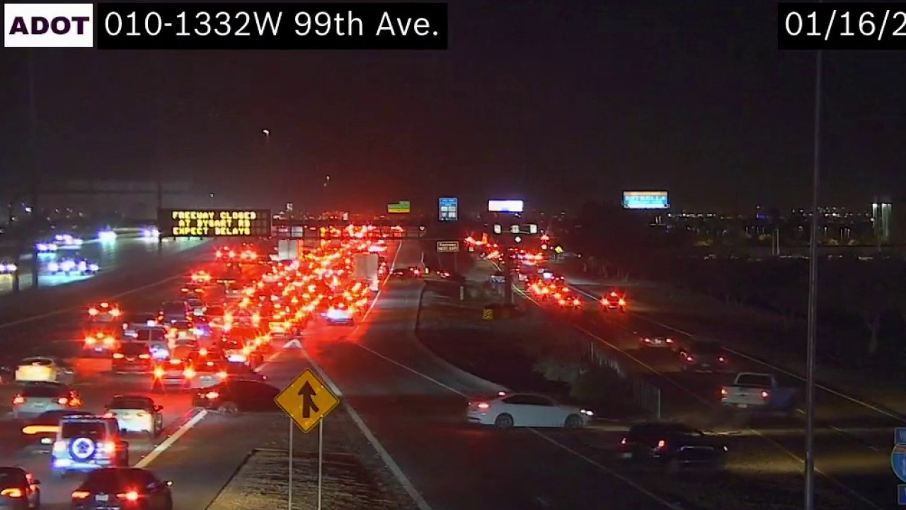 Crash causes major backup on I-10 near Dysart Road