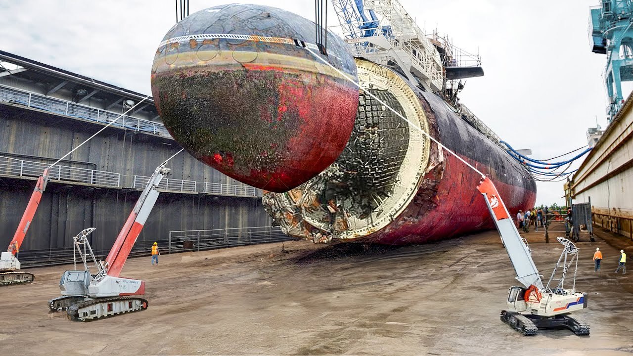 Inside US massive shipyard scrapping billions $ nuclear submarine