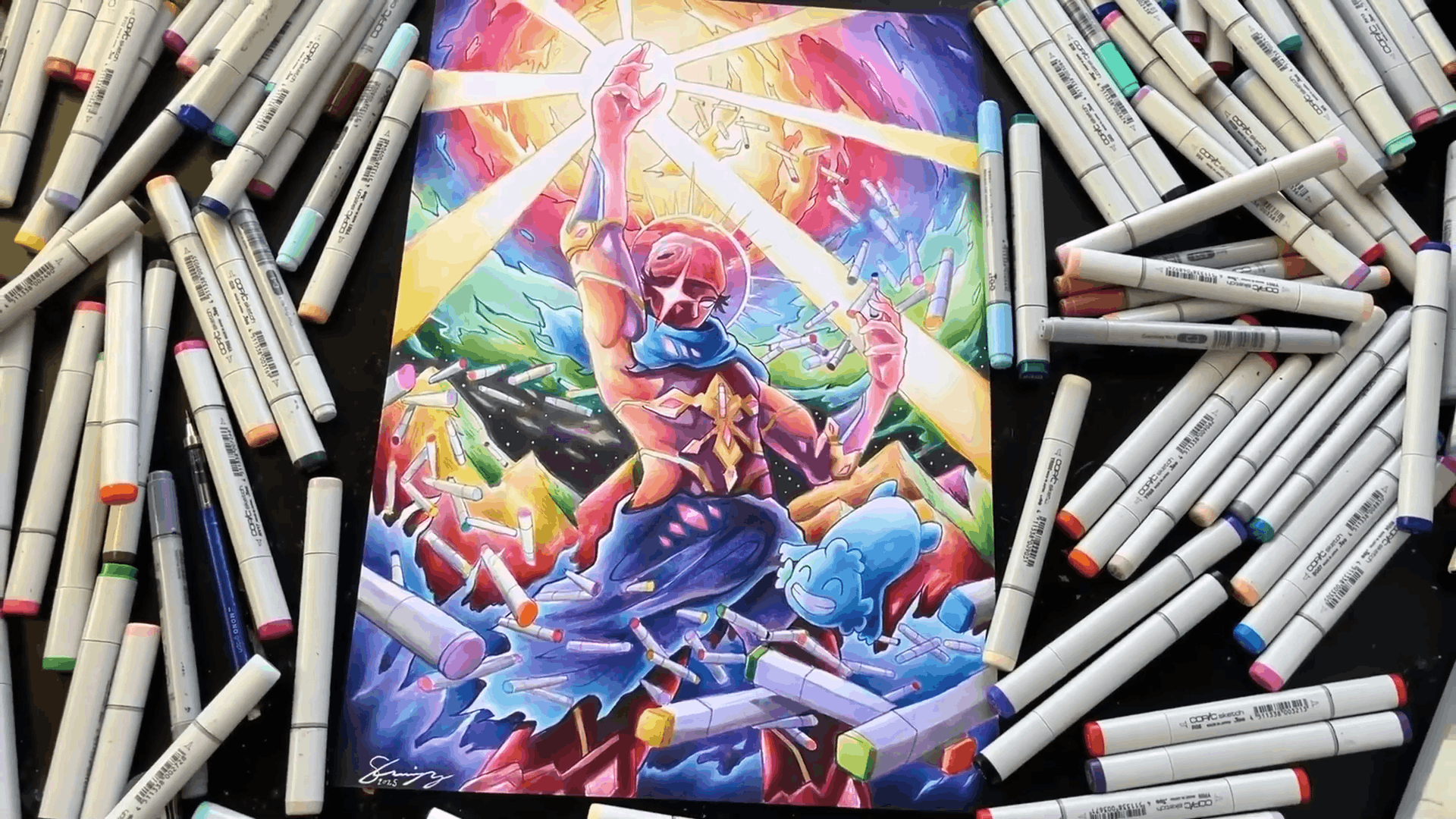 What happens when you use 365 markers in one drawing?