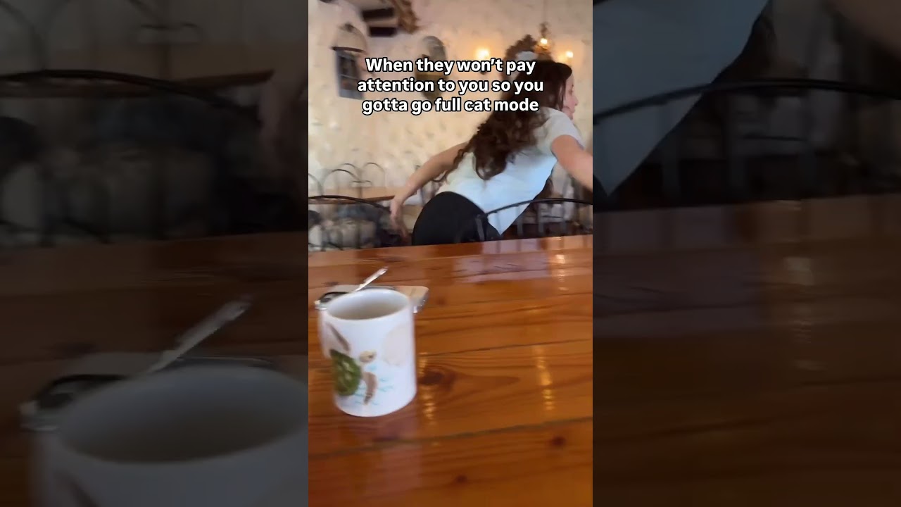 When you have to go cat mode on your distracted girlfriend