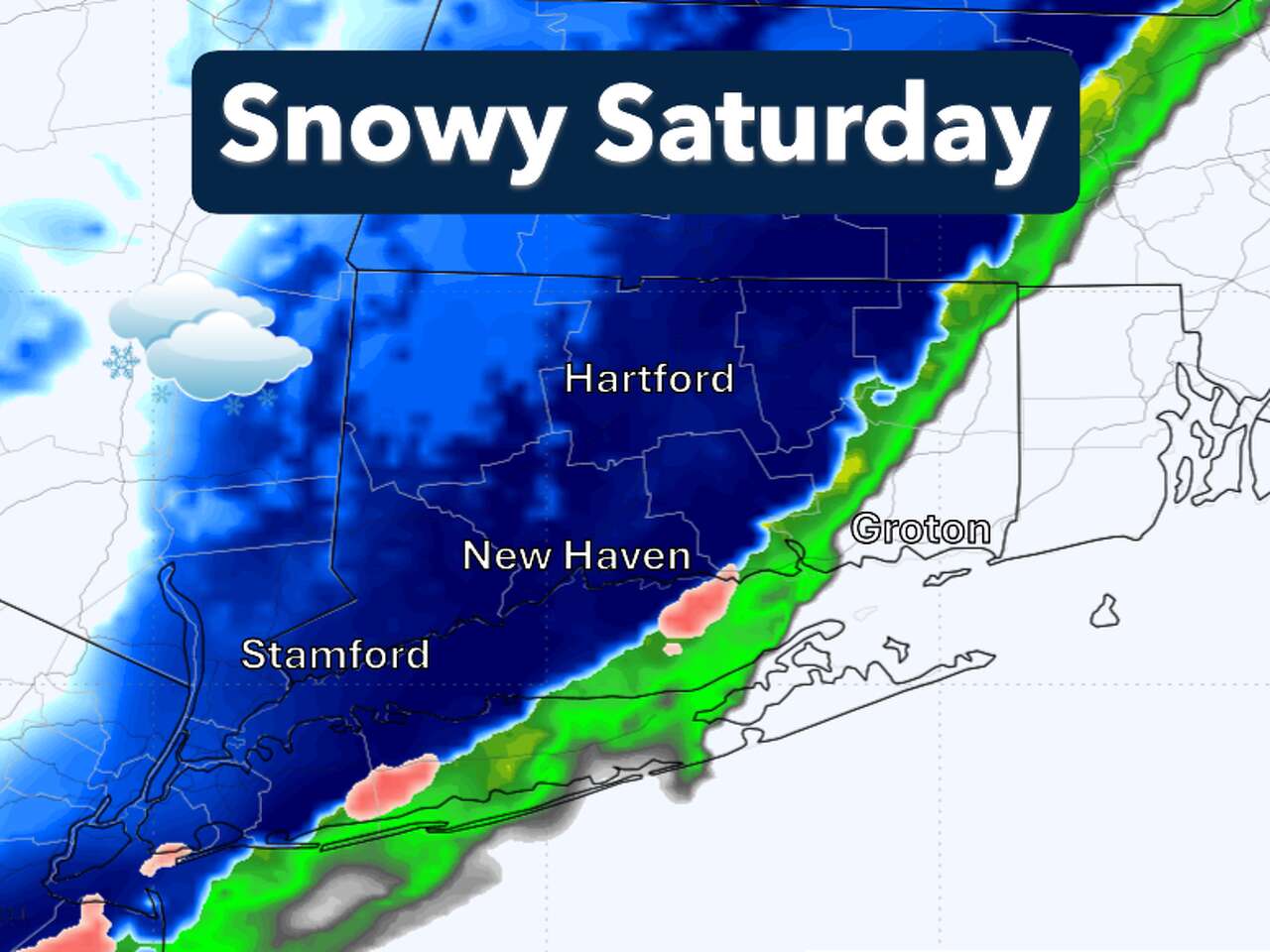 Accumulating snow coming Saturday in Connecticut. Here's how much is ...
