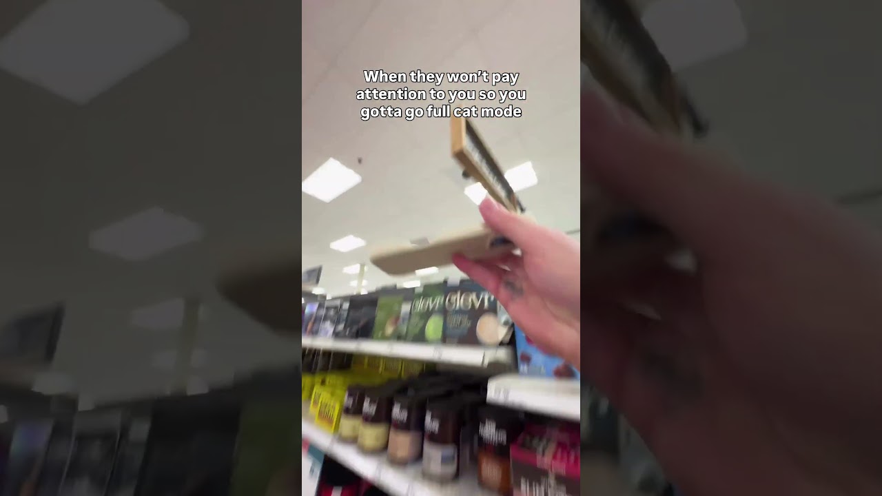 When you have to go full cat mode to get her attention