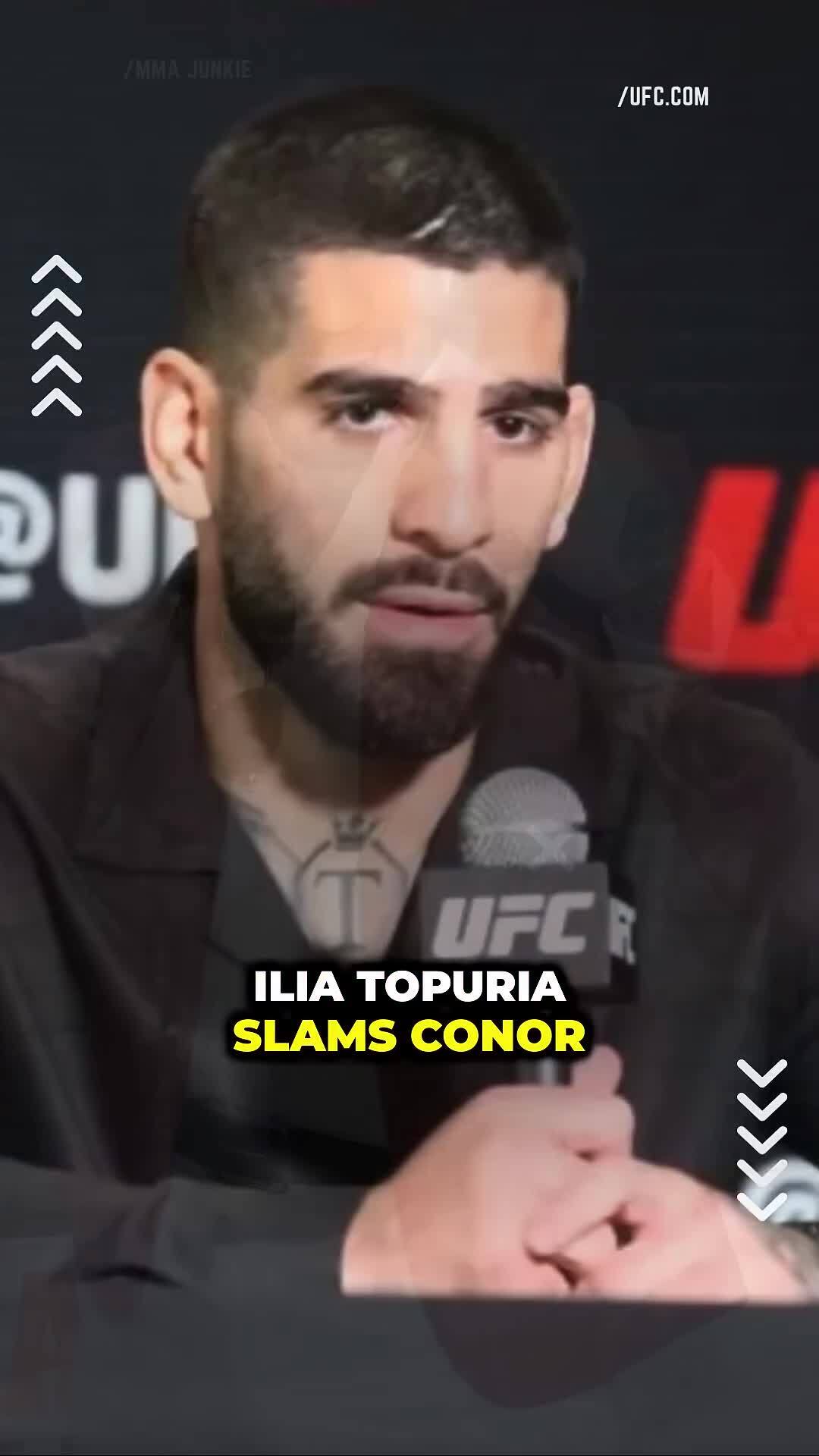 Ilia Topuria fires back
