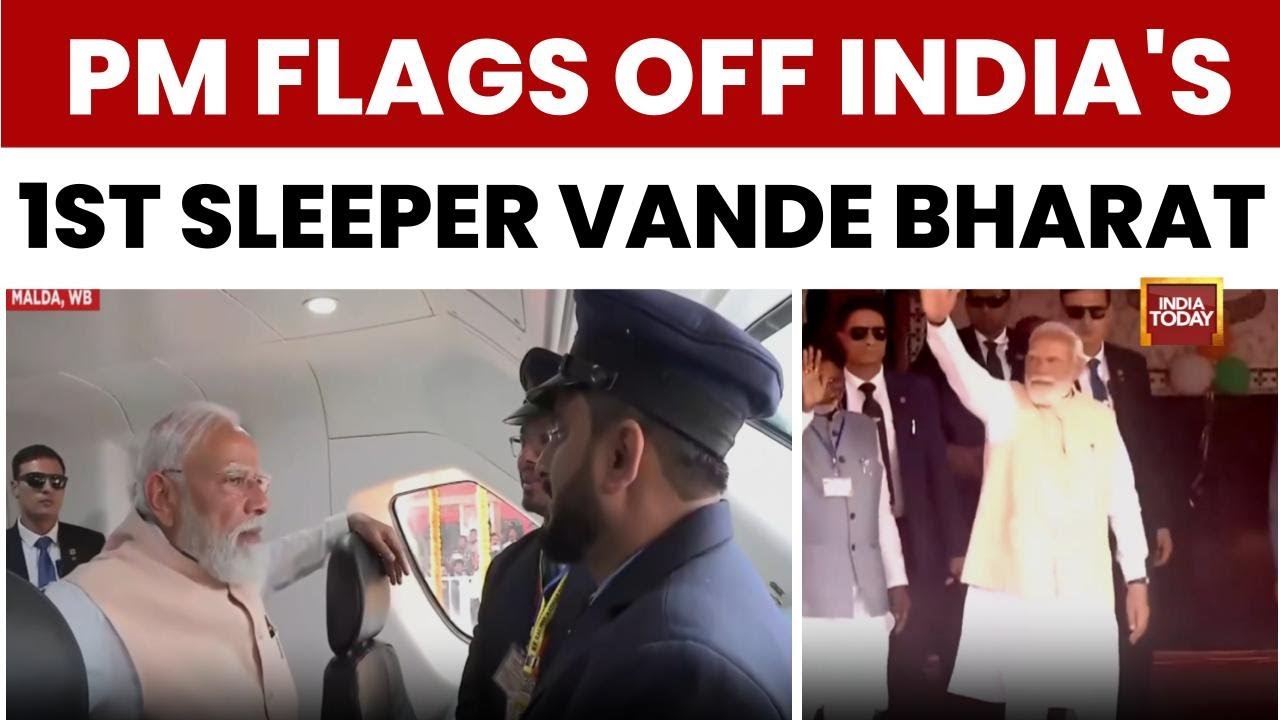 PM Narendra Modi flags off India's first sleeper Vande Bharat train in ...